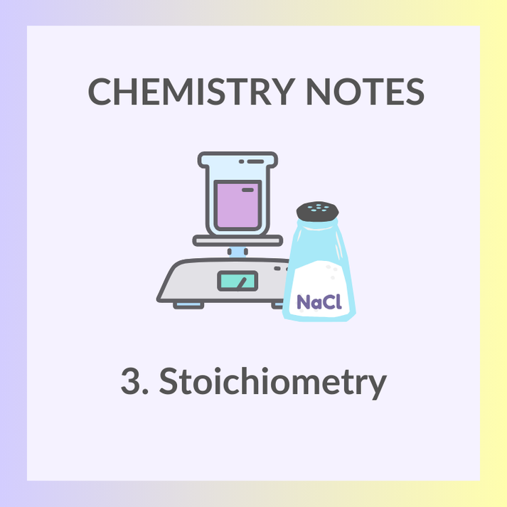 Study Notes | IGCSE Chemistry 0620 | 3. Stoichiometry – StudyBuddy